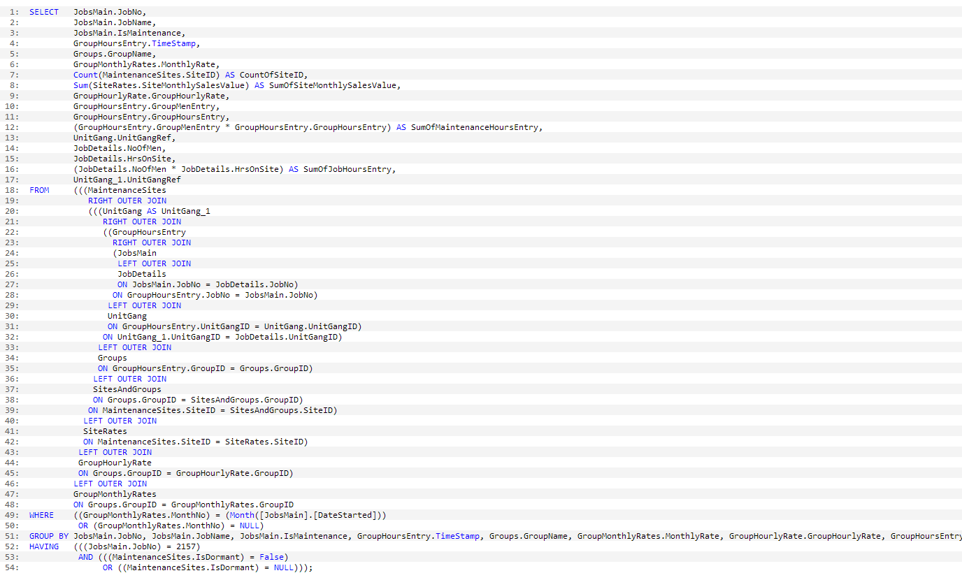 sql - MSAccess with a WHERE Clause to only affect one of the LEFT JOINS - Stack Overflow